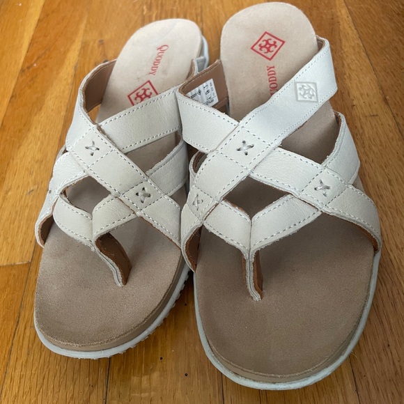 audrey | Shoes | Nwt Quoddy Bone Marie Strap Leather Sandals | Poshmark